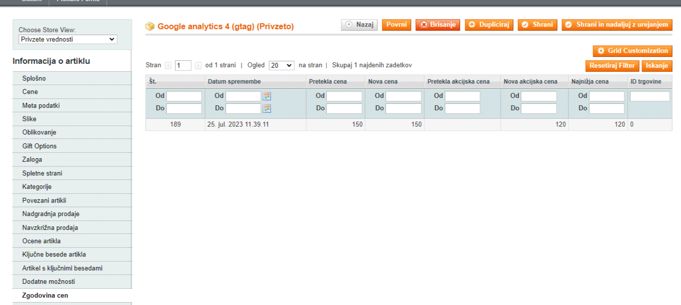 Najnižja cena v 30 dneh